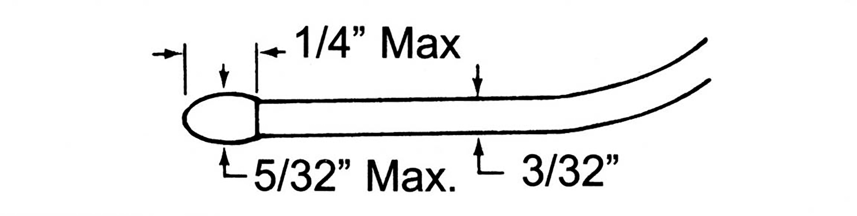 RET-1 Rectal Probe for Humans, larger Animals - Physitemp